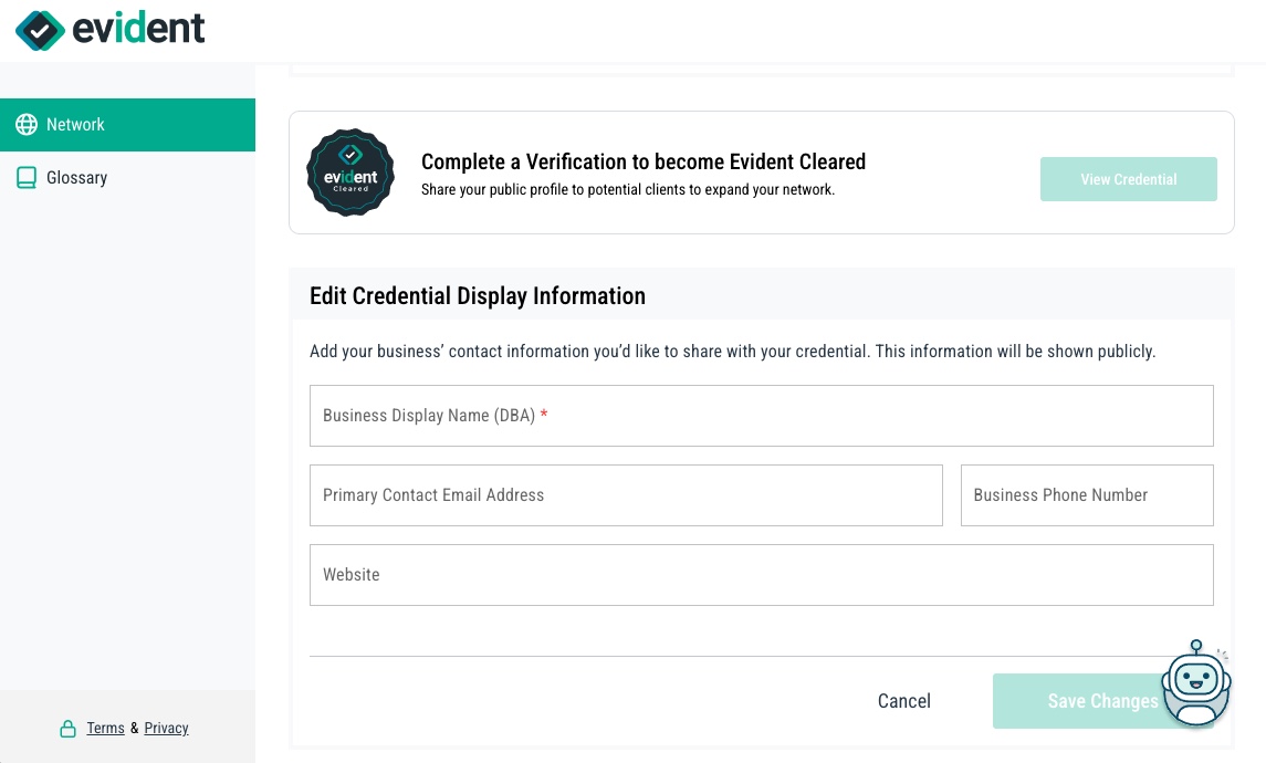 Evident Network: Creating an Account, Members, Verifications, and the Evident Cleared Credential ...