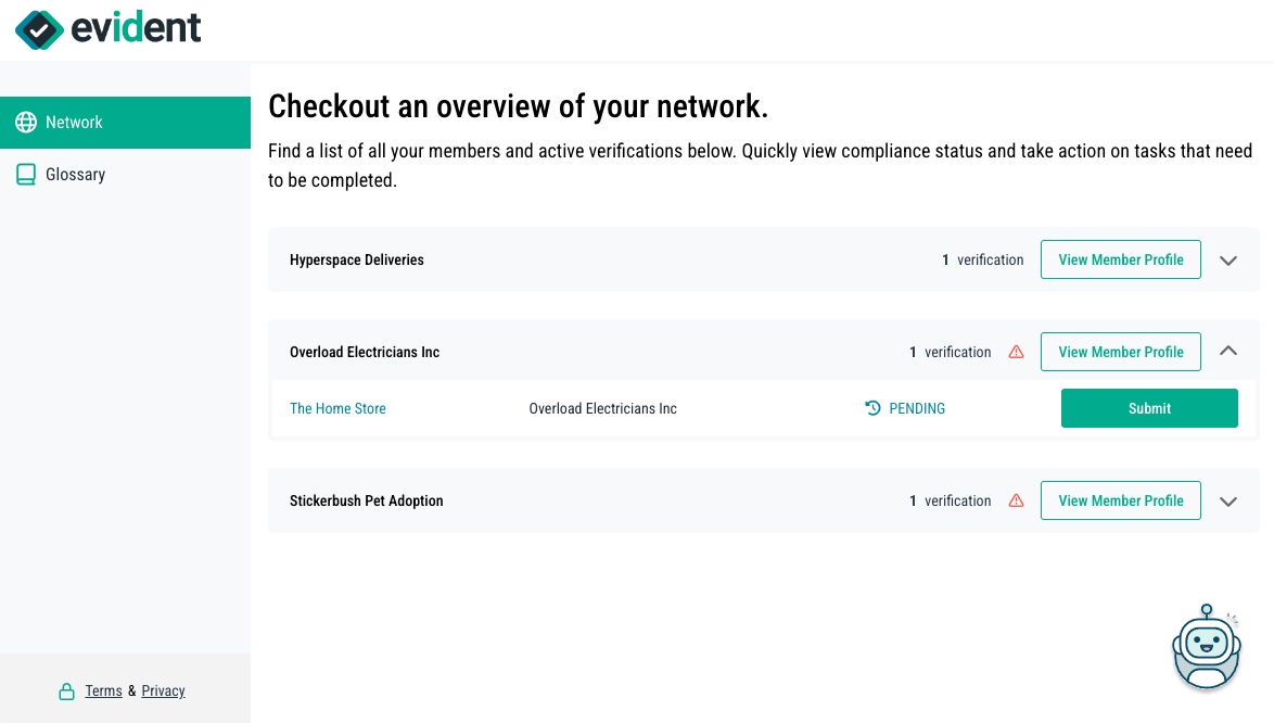 Evident Network: Creating an Account, Members, Verifications, and the ...