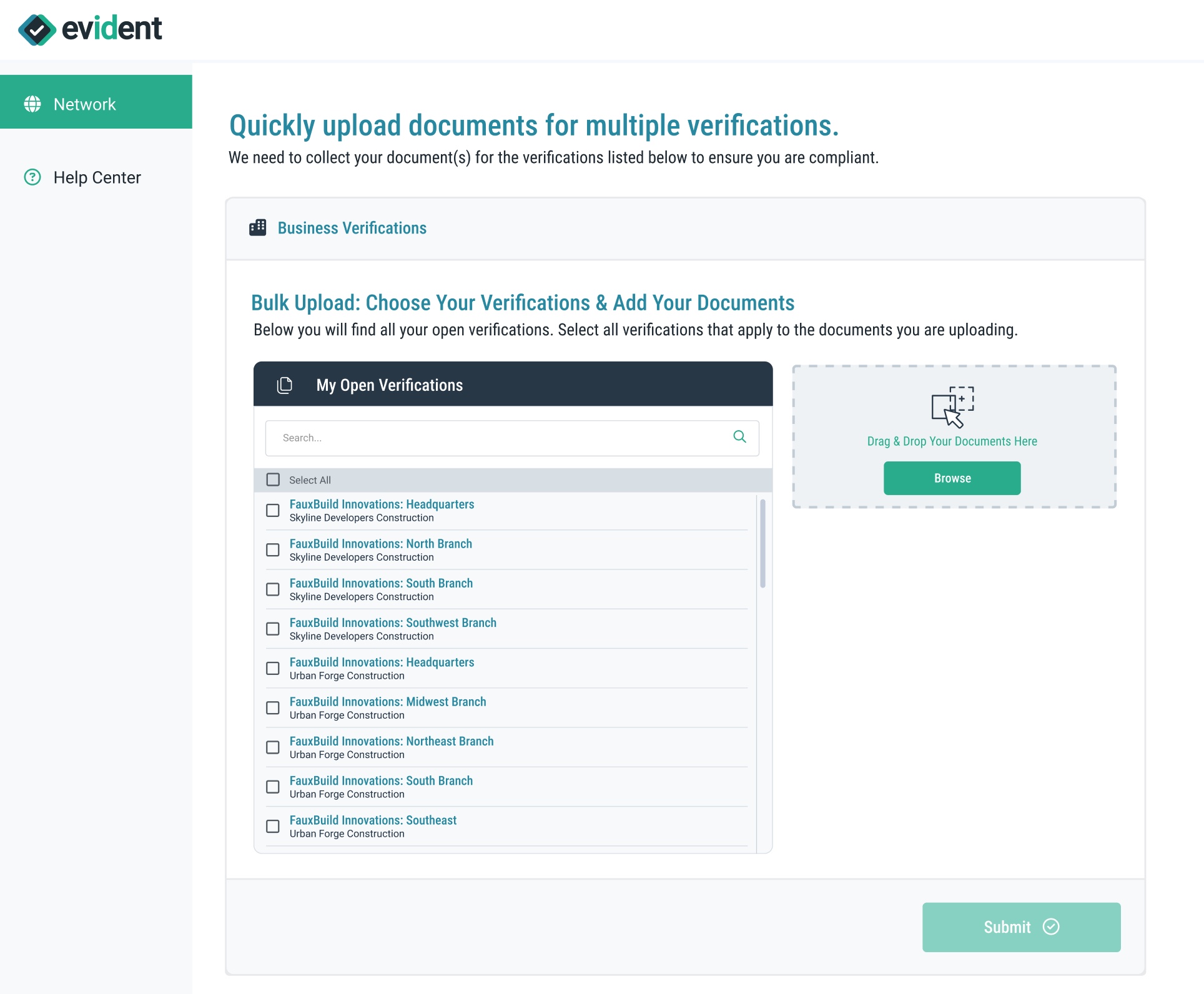 Upload Your Documents to Multiple Verifications at Once – Evident ID