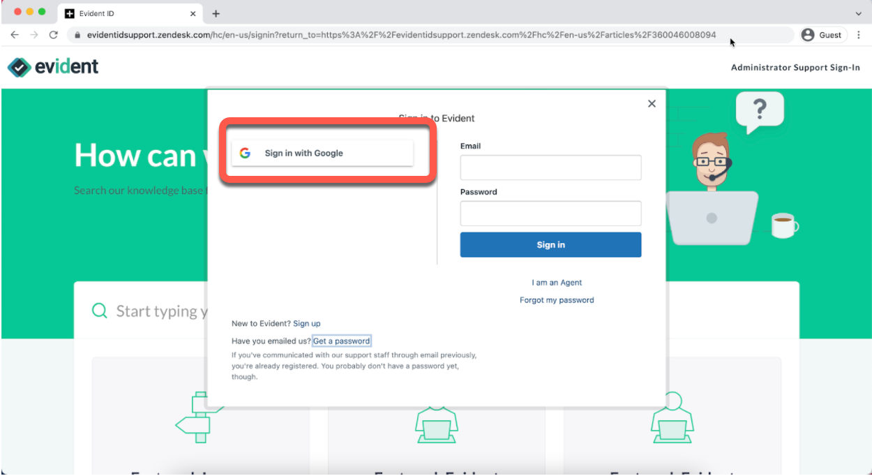 Accessing Evident Help Articles – Evident ID